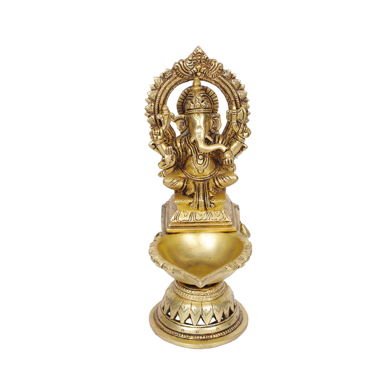 Brass Ganesh Lamp – Ragaarts