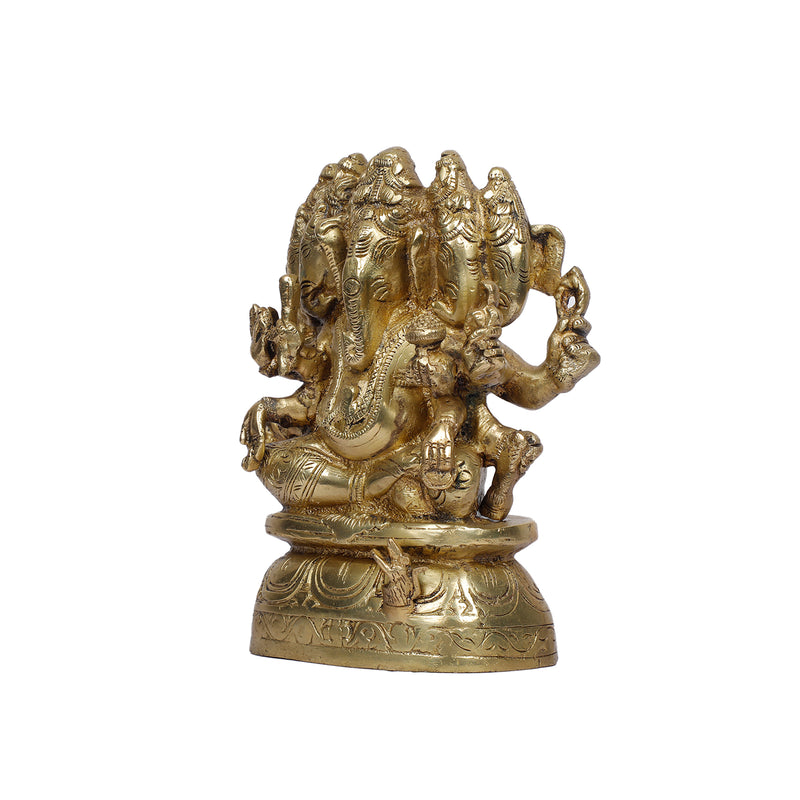 Brass Panchamukhi Ganesh – Ragaarts