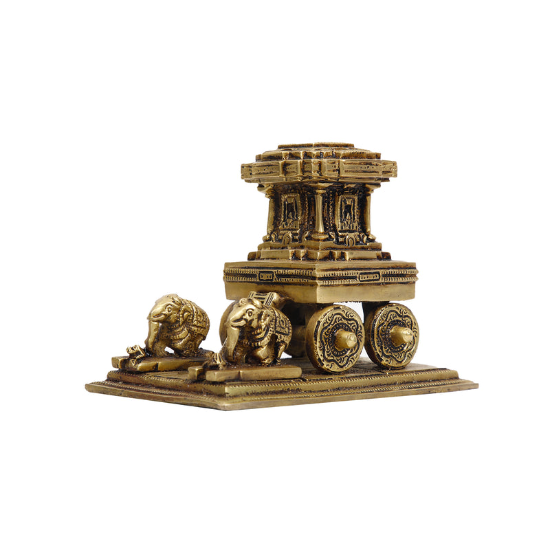 Brass Hampi Rath – Miniature Stone Chariot Replica for Home Décor ...