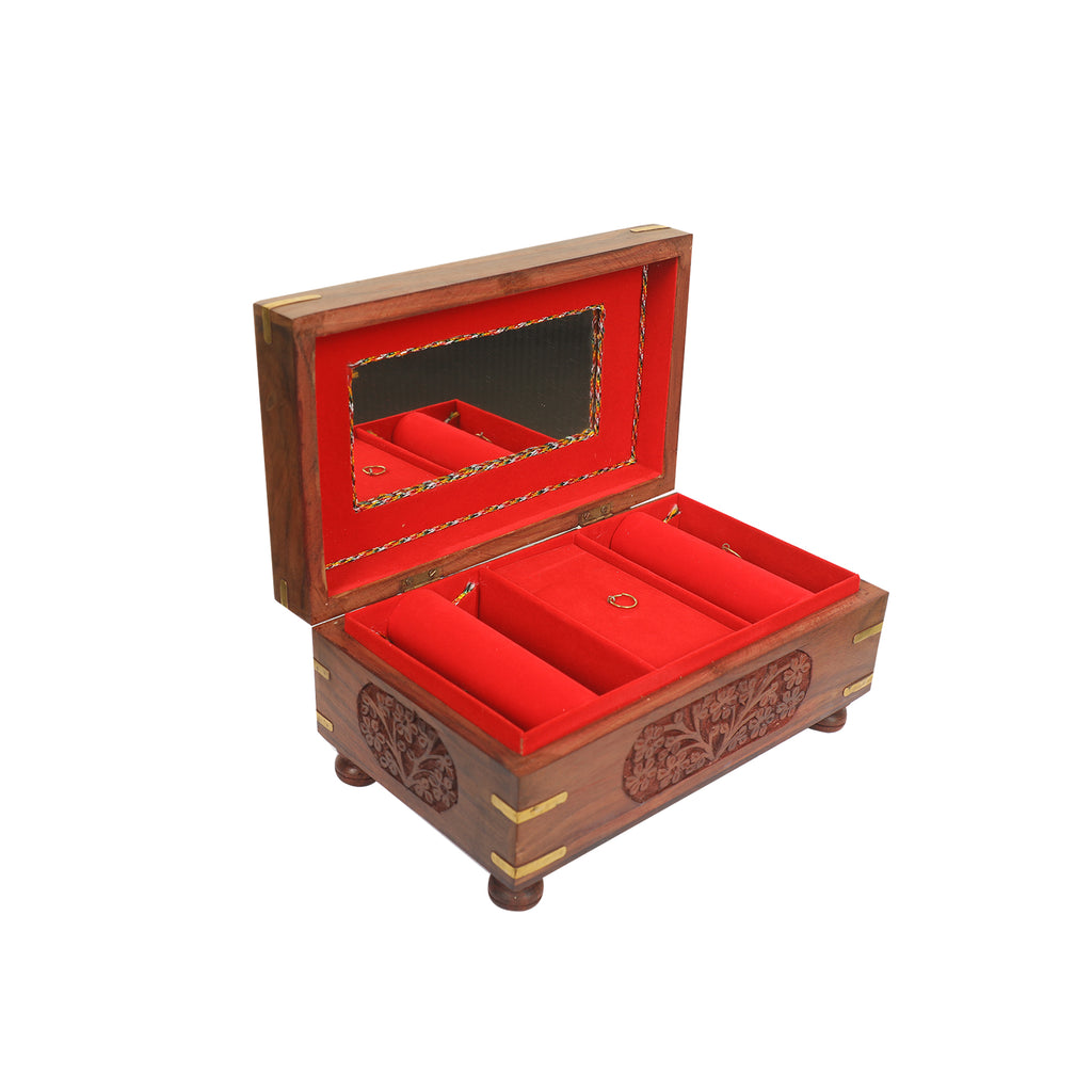 WOODEN BANGLE BOX WITH WORK – Ragaarts