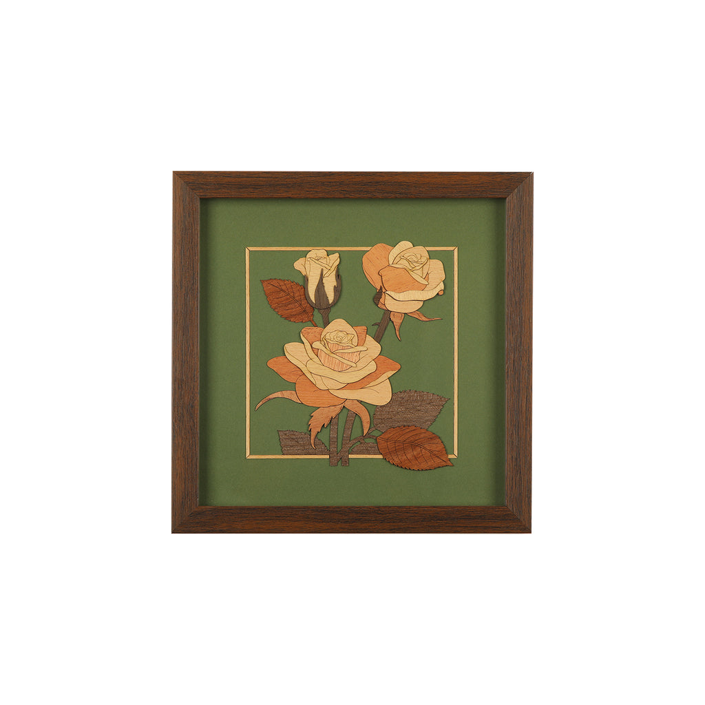 Rose Wooden Carving Frame – Ragaarts