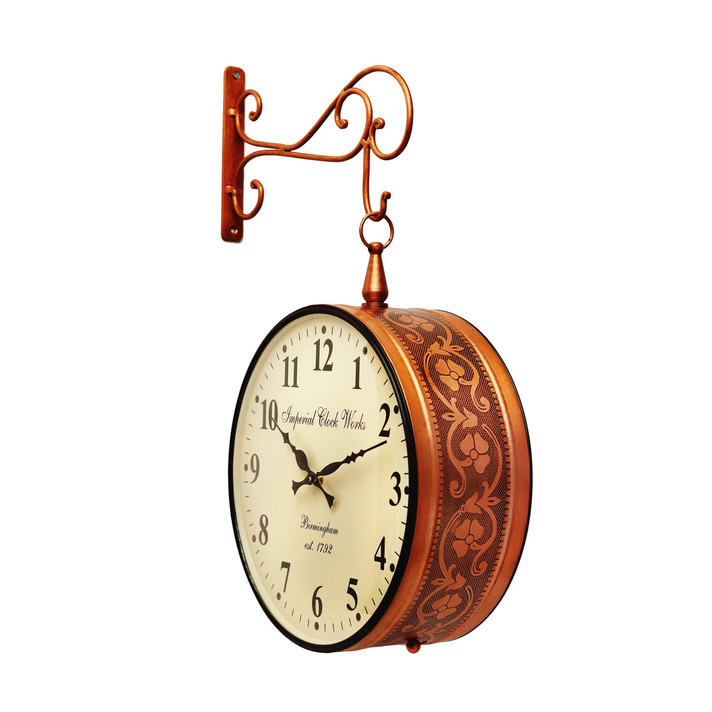 Buy Double Sided Train Station Clock Online at Best Price | Ragaarts